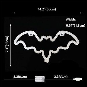 Other | Led Neon Bat Lights Christmas Bat Shape Neon Signs Night Lights ...